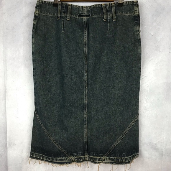 marcel philippe | Skirts | Marcel Philippe Denim Skirt Distressed Large ...